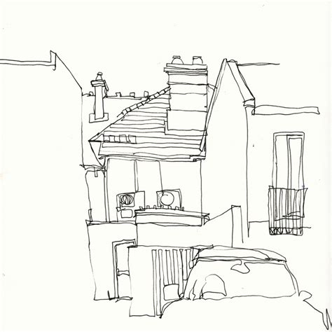 Continuous Line Contour Drawing