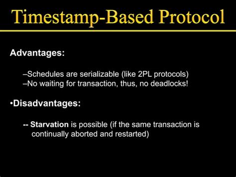 Protocols Of Concurrency Control Pptx Databases Computer Software