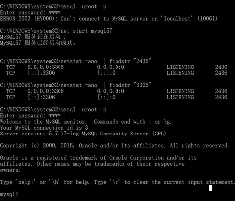 error 2003 hy000 can t connect to mysql server on localhost 10061