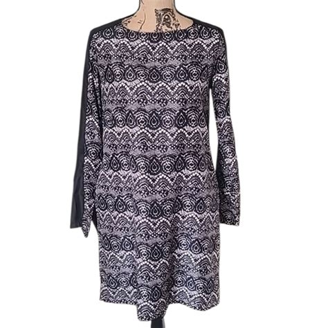 Mossimo Supply Co Dresses Mossimo Black And Blush Long Sleeve