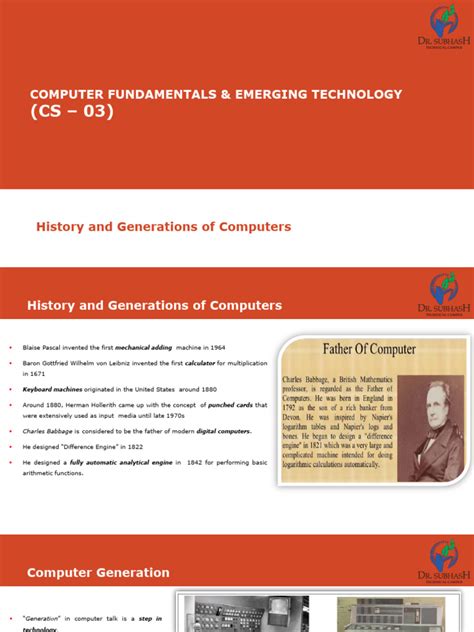 3 History And Generations Of Computers Pdf Integrated Circuit Personal Computers