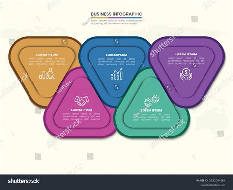 5 list steps layout diagram number stock vector royalty free
