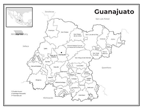Best 13 Mapa De Guanajuato Mexico Artofit