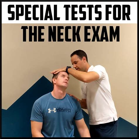 Special Tests For The Neck Exam Sports Medicine Review