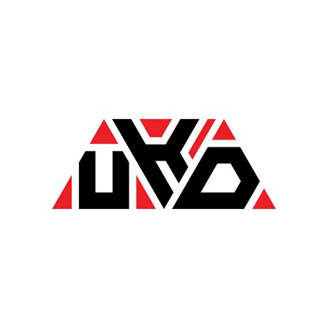 Ukd Triangle Letter Logo Design With Triangle Shape Ukd Triangle Logo