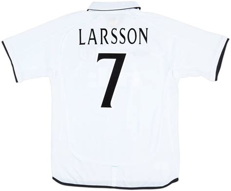 2001 02 Celtic Away Shirt Larsson 7 810 L