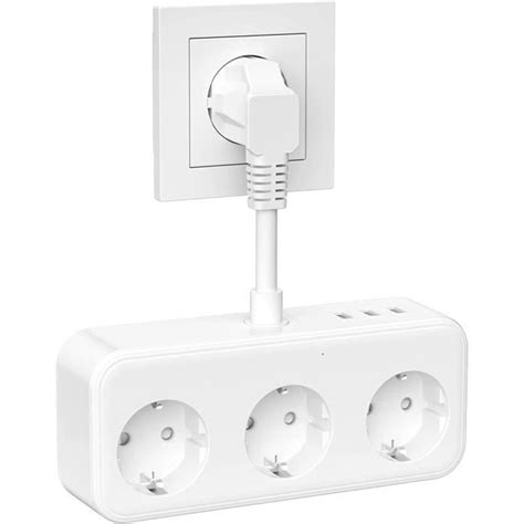 Prise Multiple Multiprise Avec Usb Prise Multiple À 3 Voies Avec 3 Usb Adaptateur De Prise 6