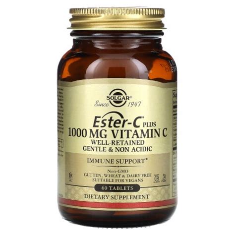 Solgar Ester C Plus 1000 Mg Vitamin C Ascorbate Complex 60 Tablets