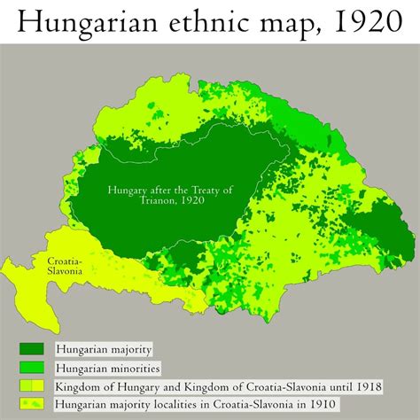 Hungarian Ethnic Map 1920 By Danmapsorg Maps On The Web