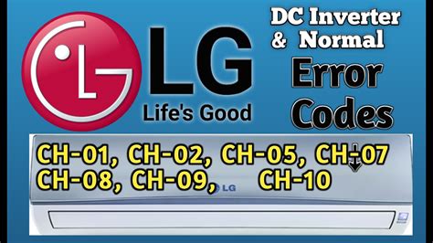 Ch05 Error Code Troubleshooting Lg Air Conditioner 2021 58 Off