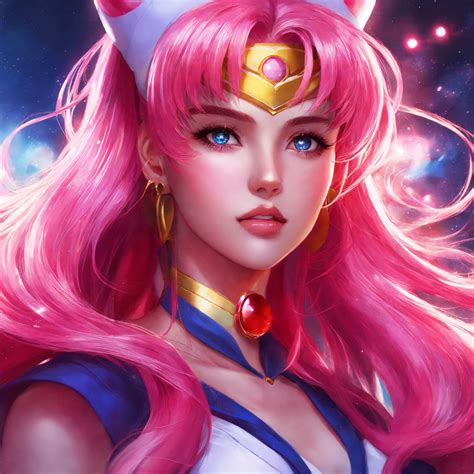 Lexica Sailor Moon With Pink Hair At The Arcade Stunning Anime Art