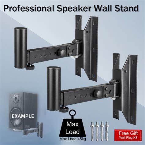 1 Pair Professional Speaker Bracket Wall Mount Speaker Wall Bracket