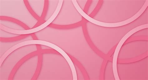 Premium Vector Abstract 3d Geometric Circle Stripes Lines Papercut Background With Pink Light