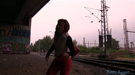 Publicscanner Publicagent Alice Nam Redhead Gives Sloppy Blowjob And Fucks Stranger