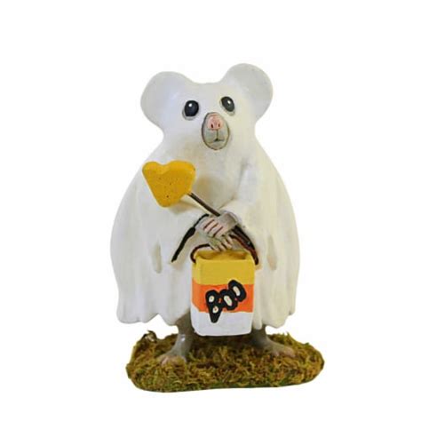 Halloween Ghostie Timmy Polyresin Mouse Boo Cheese Td1201 1 Count Kroger