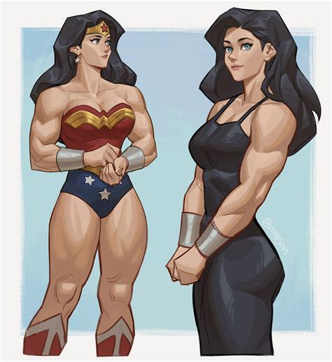 Artwork Of Diana In Her Wonder Woman Outfit And Black Dress Rdcau