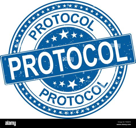 Protocol Grunge Rubber Stamp Vector Illustration Isolated Stock Vector Image And Art Alamy
