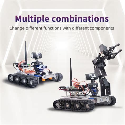 Tracked Robot Chassis Smart Car Platform Stainless Steel Chassis With
