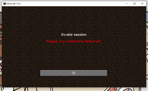 Minecraft Realm Not Working Invalid Session Try Restarting Your