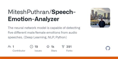 speech emotion analyzer model json at master · miteshputhran speech