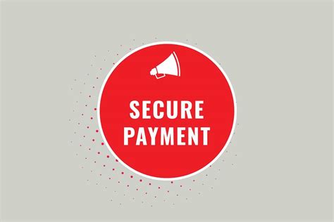 Secure Payment Button Speech Bubble Banner Label Secure Payment