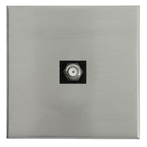 Complimentary Satellite Socket Nickel Frameless 1 Gang Mr Resistor