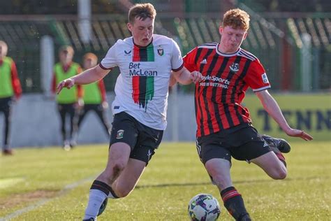 Glentoran Manager Declan Devine Joins Crusaders Boss Stephen Baxter In Toasting The Young