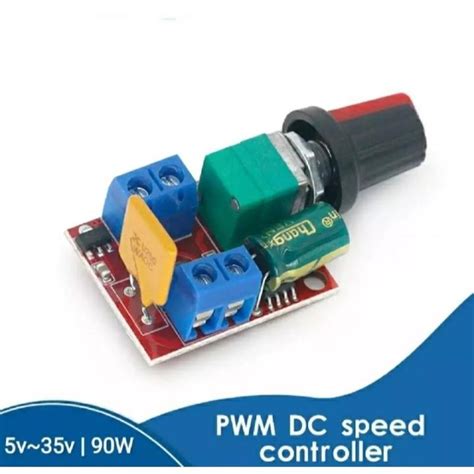Mini A PWM Max W DC Motor Speed Controller Module V V V V V Speed Control Switch LED
