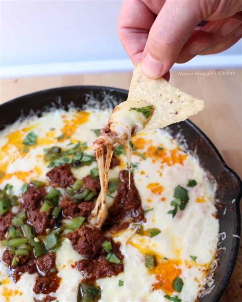 Queso Fundido With Chorizo Mamá Maggies Kitchen