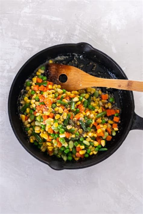 Buttered Mixed Vegetables Spoonful Of Flavor