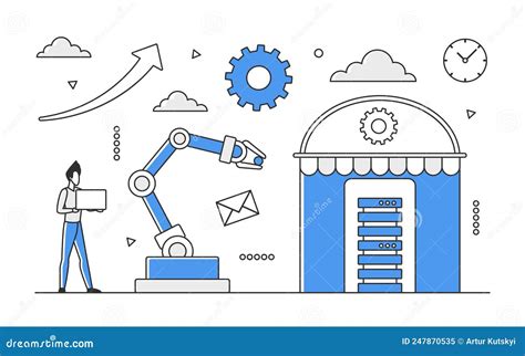 Robotic Process Automation Stock Vector Illustration Of Infographic 247870535