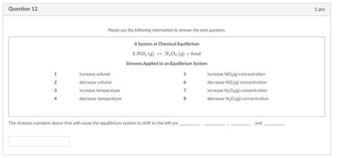Solved Question 12please Use The Following Information To
