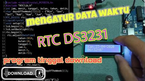 Cara Mengatur Data Waktu Rtc Ds3231 Dengan Arduino And Aplikasi Arduinodroid