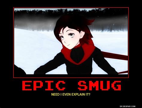 Rwby Smug Poster By Overlordflinx On Deviantart Rwby Rwby Memes