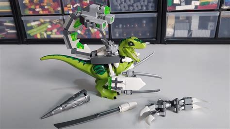 Lego Velociraptor Robot Armor Review Y Tutorial Youtube