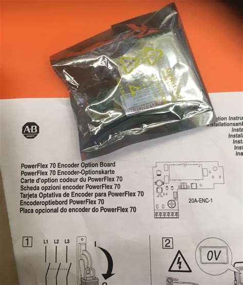 Allen Bradley 20a Enc 1 Ser A Pf70 Encoder Option Board Powerflex 70