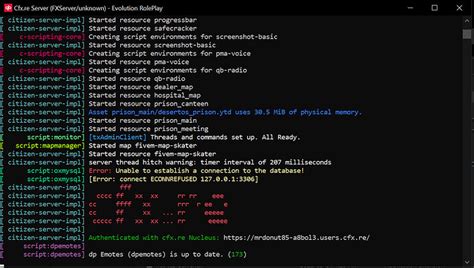 QBCore Server Unable To Connect To Database QBCore Cfx Re Community