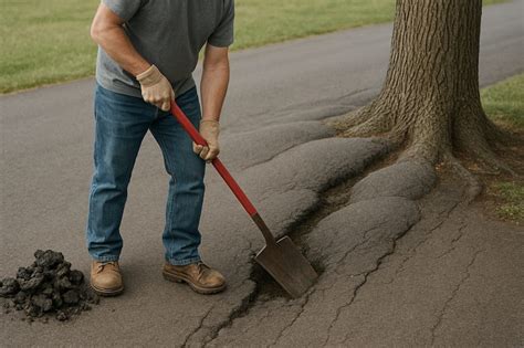 How To Repair A Driveway Damaged By Tree Roots Betz Works