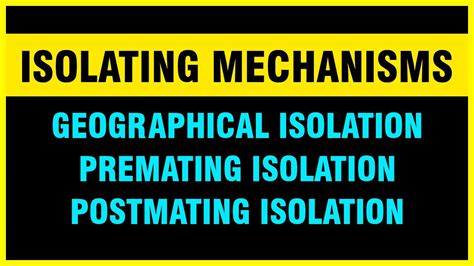 Temporal Isolation Biology Definition