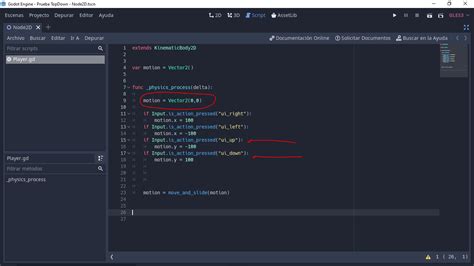 Godot 2d 1 Movimiento Topdown Básico Hjort Godot En Español