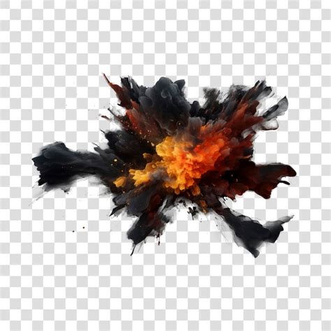 Abstract Fiery Explosion Art Premium Ai Generated Psd