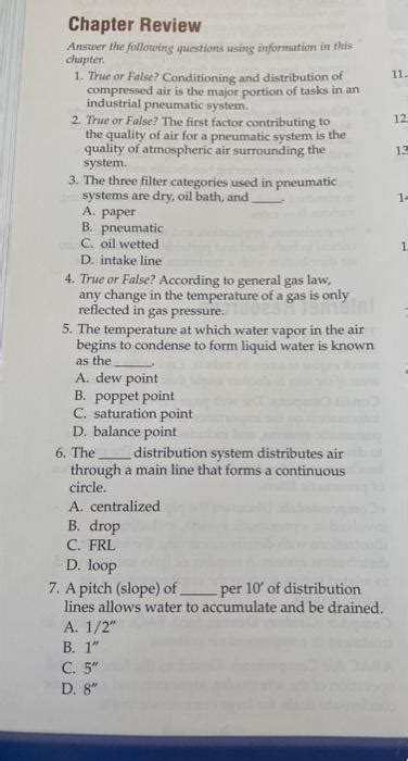 Solved Chapter Review Answer The Follotoing Questions Using