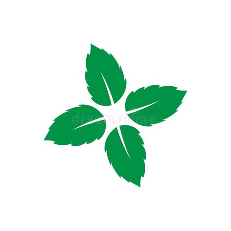 Mint Leaf Logo Vector Template Symbol Design Stock Vector Illustration Of Leaf Logotype