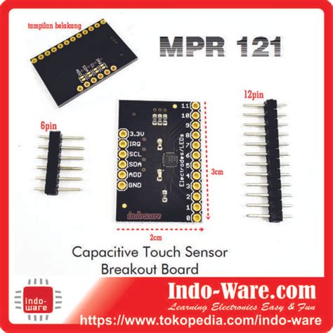 Jual Mpr121 Capacitive Touch Sensor Breakout Board Kota Semarang Indo Ware Tokopedia