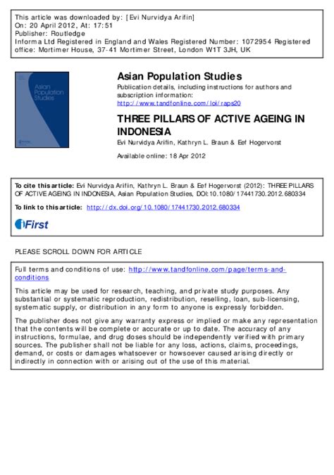 pdf three pillars of active ageing in indonesia