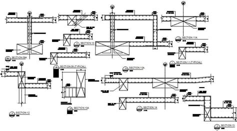 Structure Detail Of Reinforcement Drawing Provided In This Autocad Drawing File Download This 2d