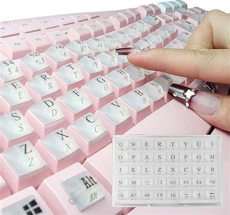 Ivaso 80 Pcs Keyboard Sticker For Long Nails Typing And Gaming Symbolic And