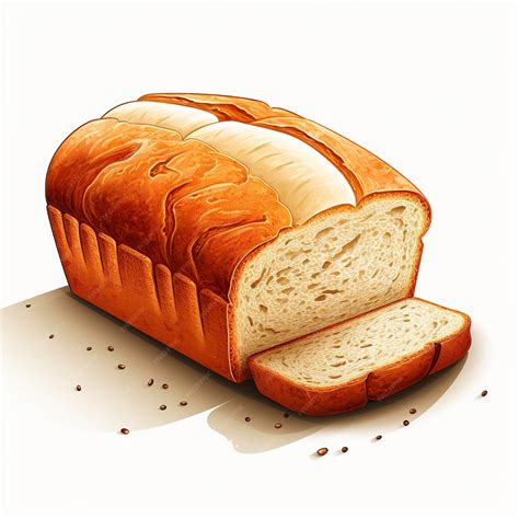 Premium Ai Image Vector Illustration Of Fresh Bread In Kawaii Anime