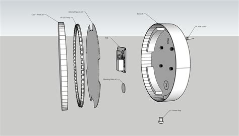 Digilogue LED Clock WLED Clock By Smartroad Download Free STL Model Printables Com