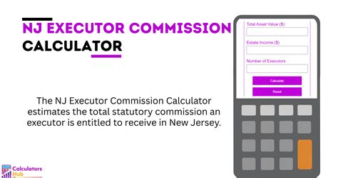 Nj Executor Commission Calculator